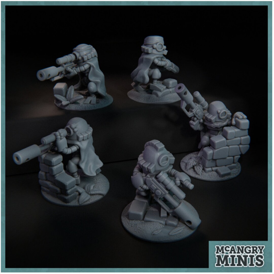 Ratty Wee Robots: Dwarven Guard - Etsy