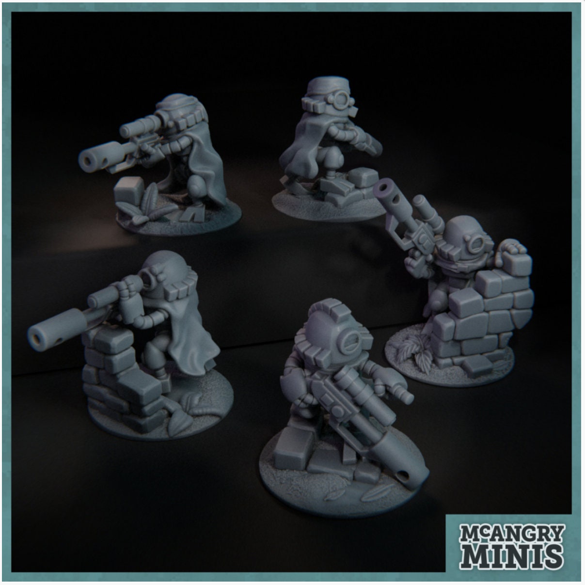Ratty Wee Robots: Dwarven Guard - Etsy