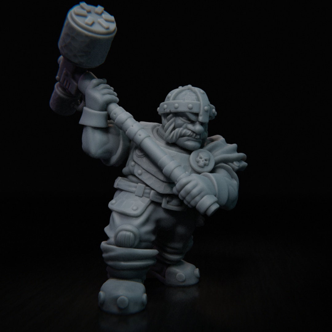 Dwarven Guard: Headbasher Elite Squad 5 Minis - Etsy