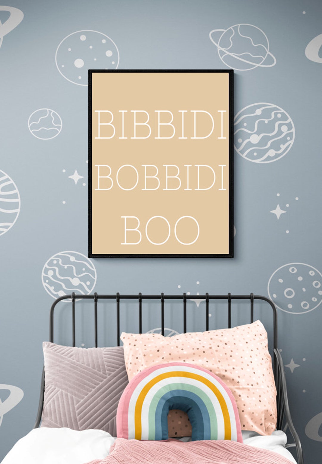 DIGITAL FILES Prints for Childs Room bibbidi Bobbidi Boo Cinderella 7 ...