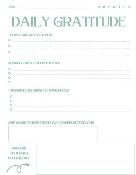 Gratitude Journal- Digital Download Template, Gratitude Goodnotes, Note ...