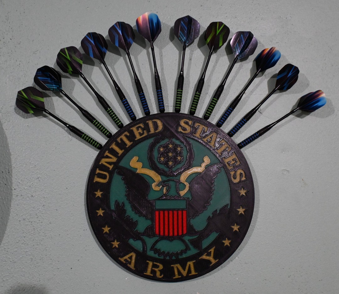 Army Strong Dart Holder - 3D Printed, Holds 4 Dart Sets - Unique and ...