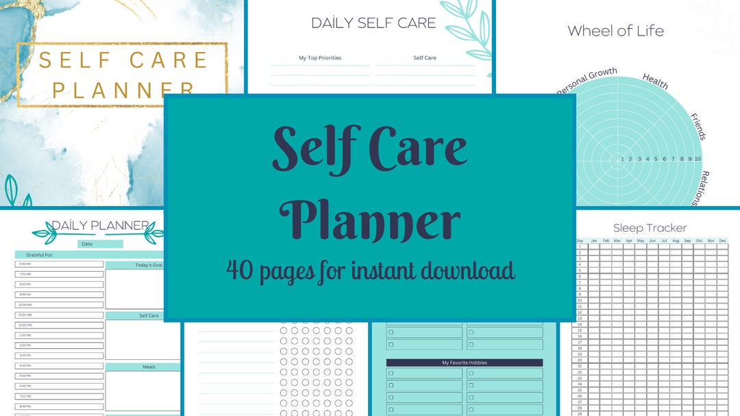 Self Care Planner Digital and Printable Versions - Etsy