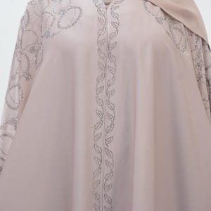 Classic Luxury Farasha Abaya With Embellished Detailing - Etsy