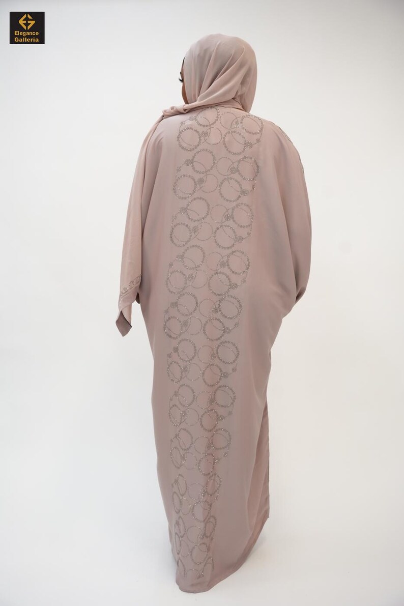 Classic Luxury Farasha Abaya With Embellished Detailing - Etsy