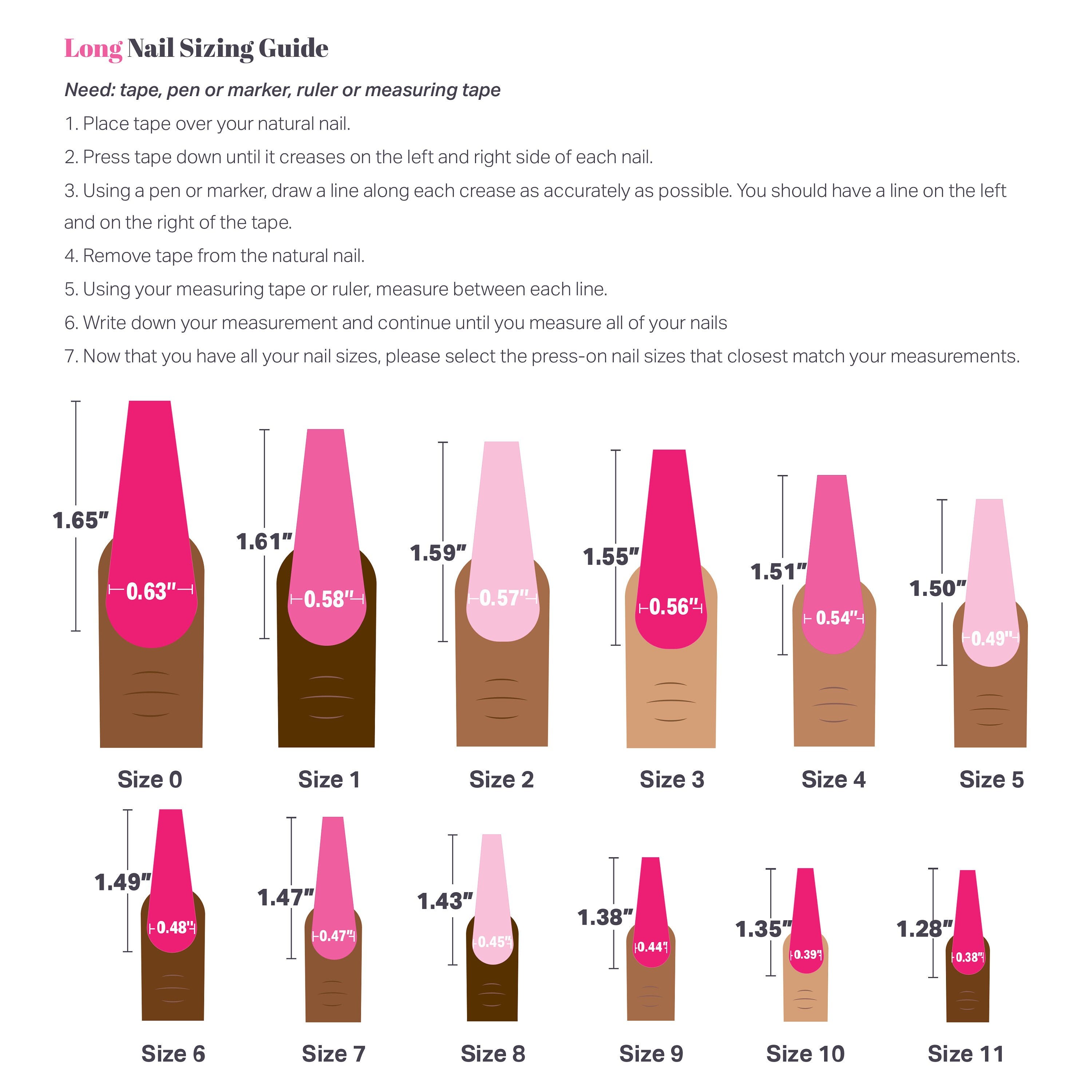 Nail Sizing Kit - Etsy