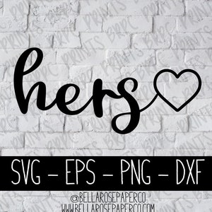 Hers Car Decal SVG, Svg Eps Dxf Png, SVG Bundle, for Silhouette, for ...