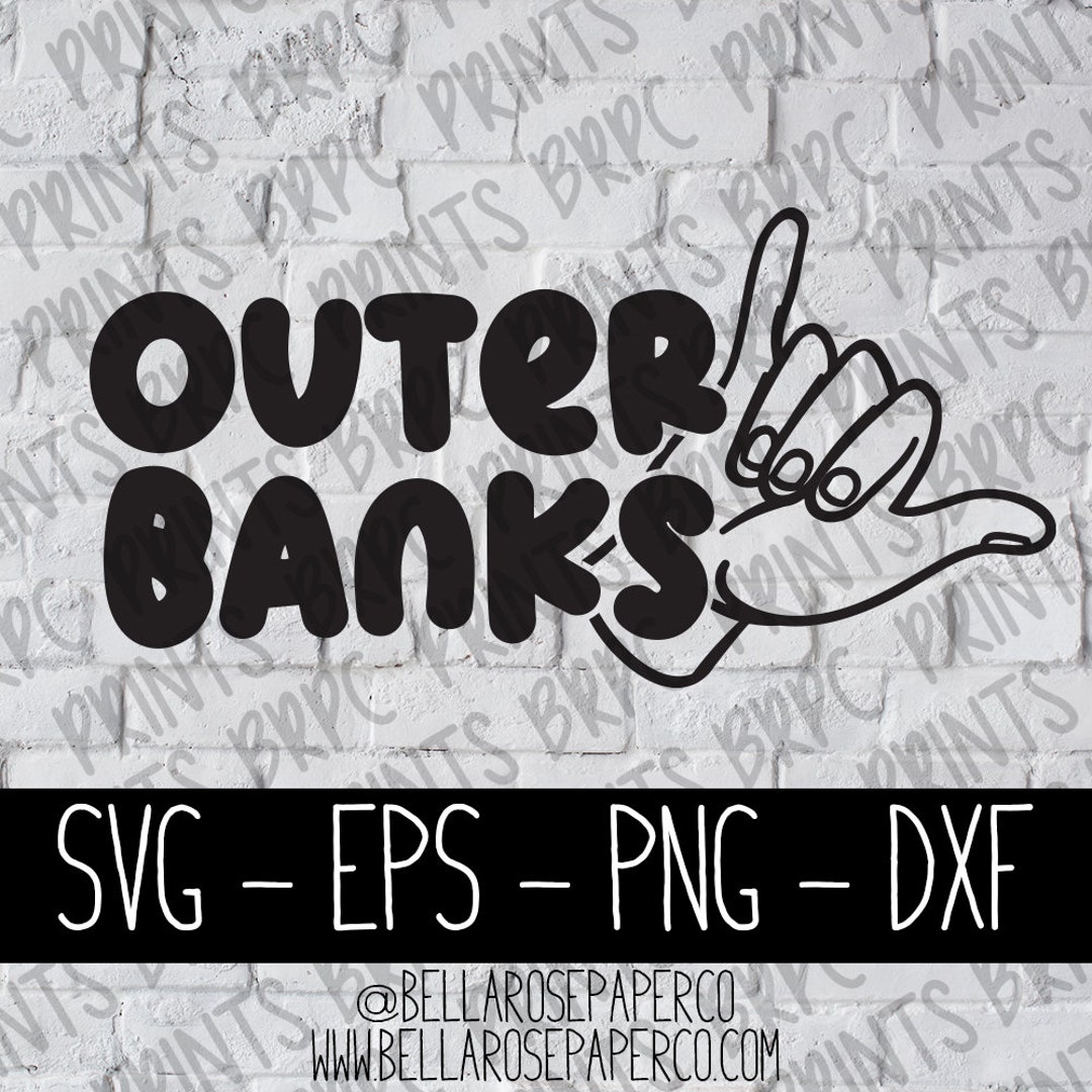 OBX Outer Banks SVG, Svg Eps Dxf Png, SVG Bundle, for Silhouette, for ...