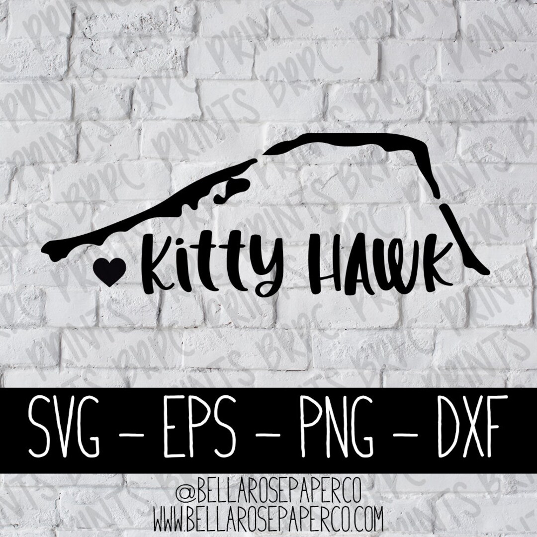 Kitty Hawk OBX, SVG, Svg Eps Dxf Png, SVG Bundle, for Silhouette, for ...