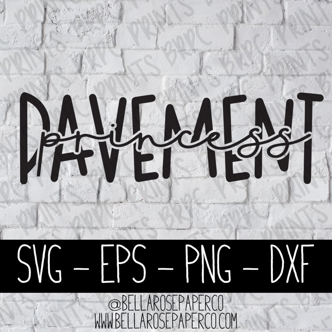 Pavement Princess SVG, Svg Eps Dxf Png, SVG Bundle, for Silhouette, for ...