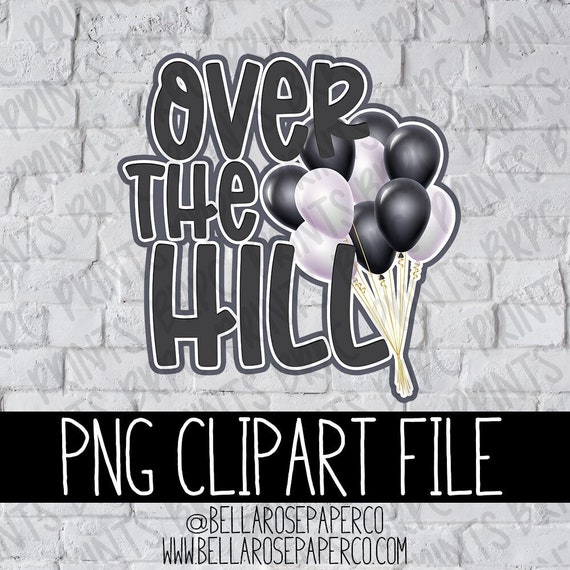 Over The Hill Clipart