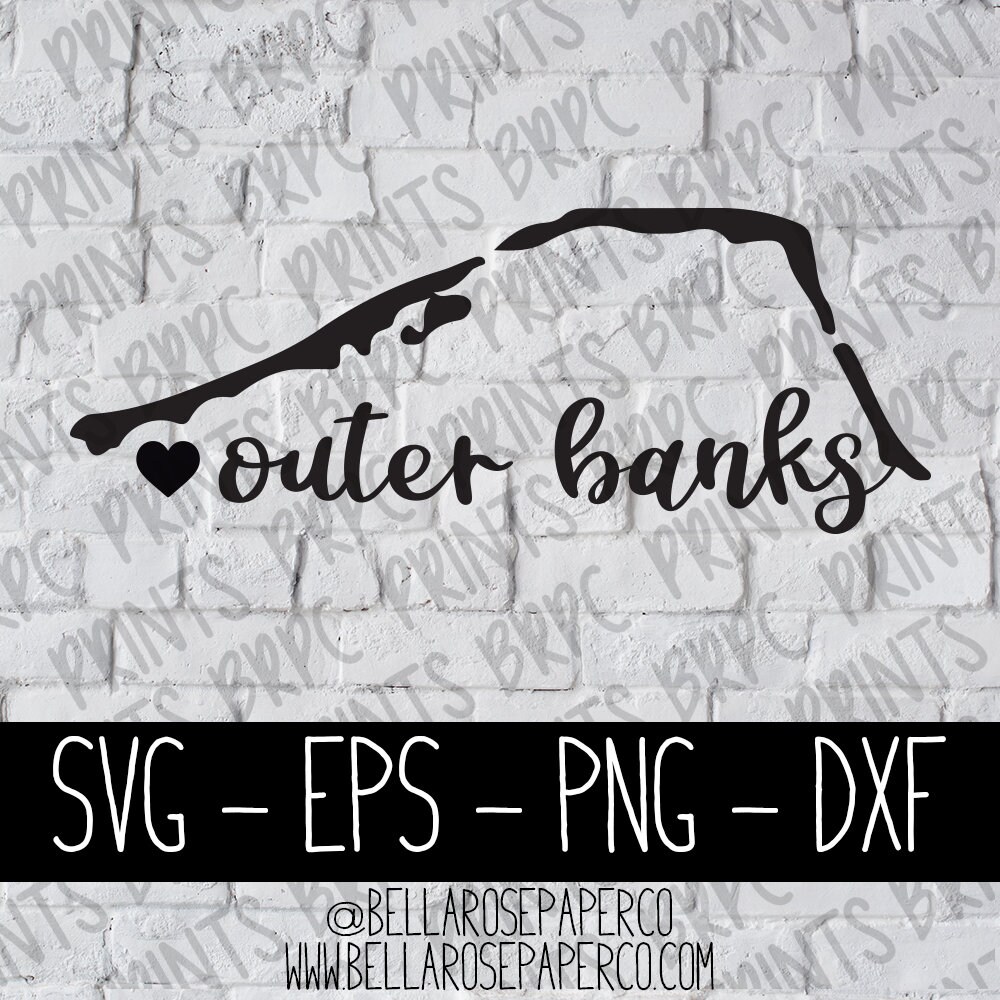 Outer Banks SVG Svg Eps Dxf Png SVG Bundle for Silhouette - Etsy UK