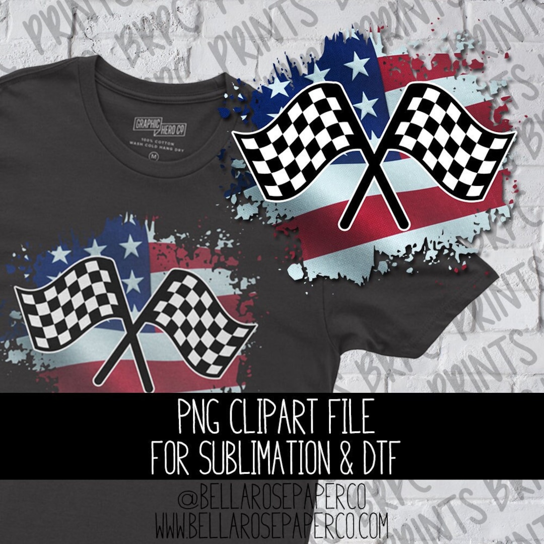 Racing Checkered Flags PNG Clipart, Digital Design for Sublimation ...