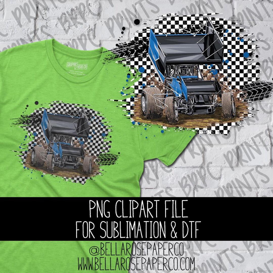 Sprint Car PNG Clipart, Digital Design for Sublimation, Tshirt PNG ...