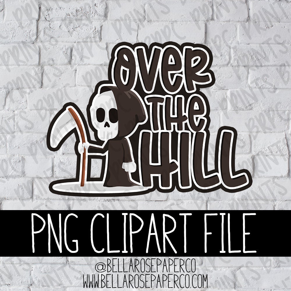 Over The Hill Clipart