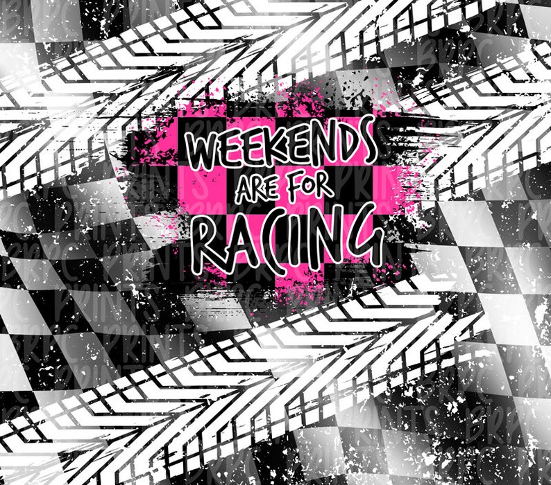Weekends Are for Racing 20oz Skinny Tumbler Digital Design for - Etsy