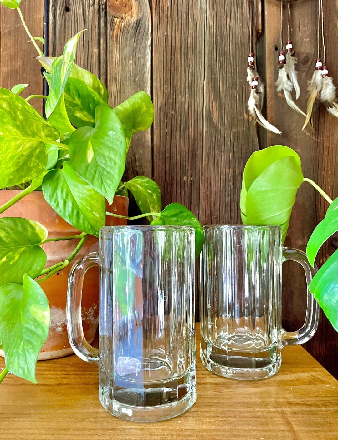 Glass Beer Mug Set - Etsy