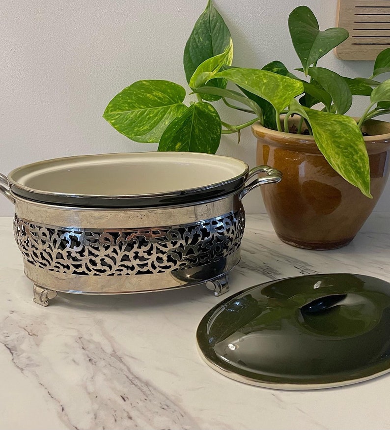 Vintage Guernsey Cooking Ware, Oven-to-table Hunter Green Casserole ...