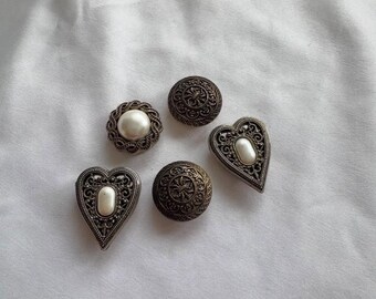 Vintage Retro Button Covers, Craft , Clothing , Shirt, Cuffs ...