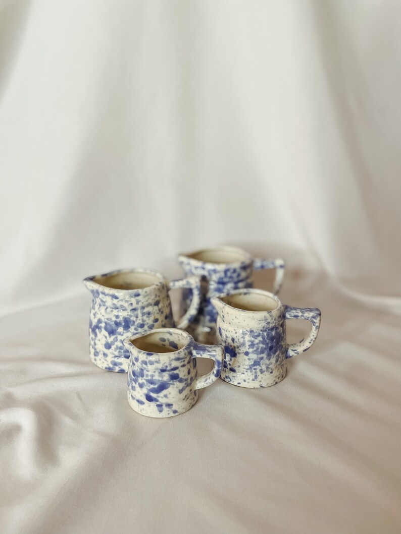 Vintage Set of Miniature Ceramic Pitchers - Etsy