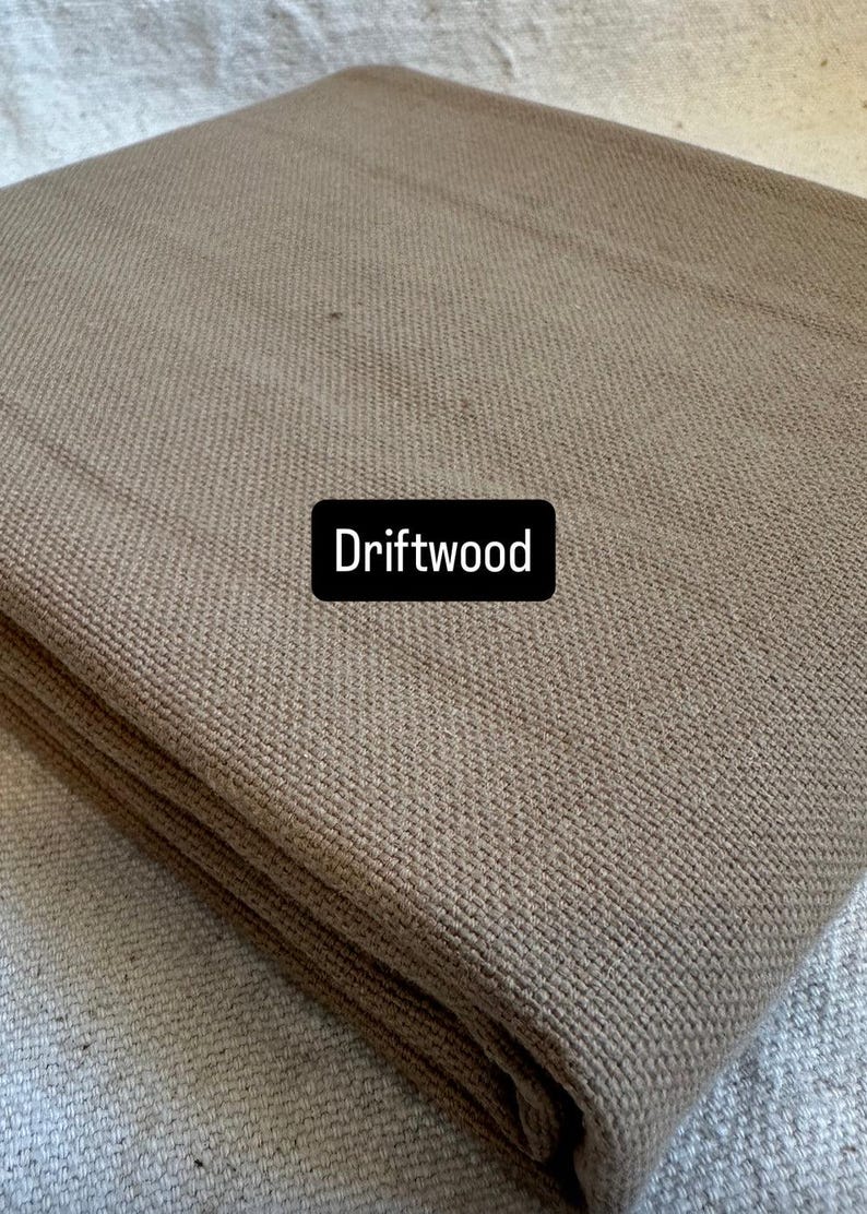 Heavyweight Cotton Canvas Fabric by the Half Yard Durable Utility Cloth ...