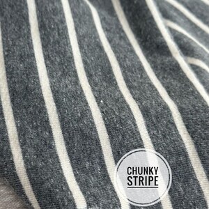 Cotton Blend Striped French Terry Fabric Large Loop Knit for Hoodies ...