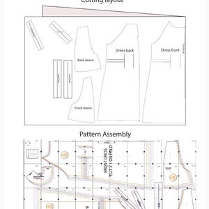 Meadow Dress Digital PDF Download Ballet Sleeve Cotton Design Party ...