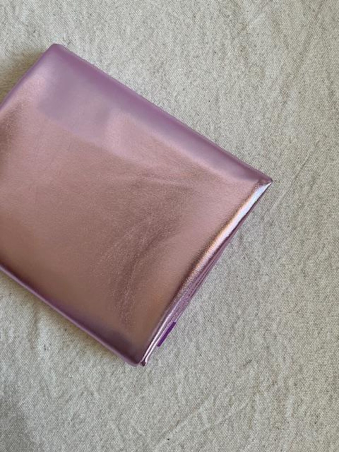 Shiny Pink Fabric by the Half Yard Metallic Finish Sewing Material for ...