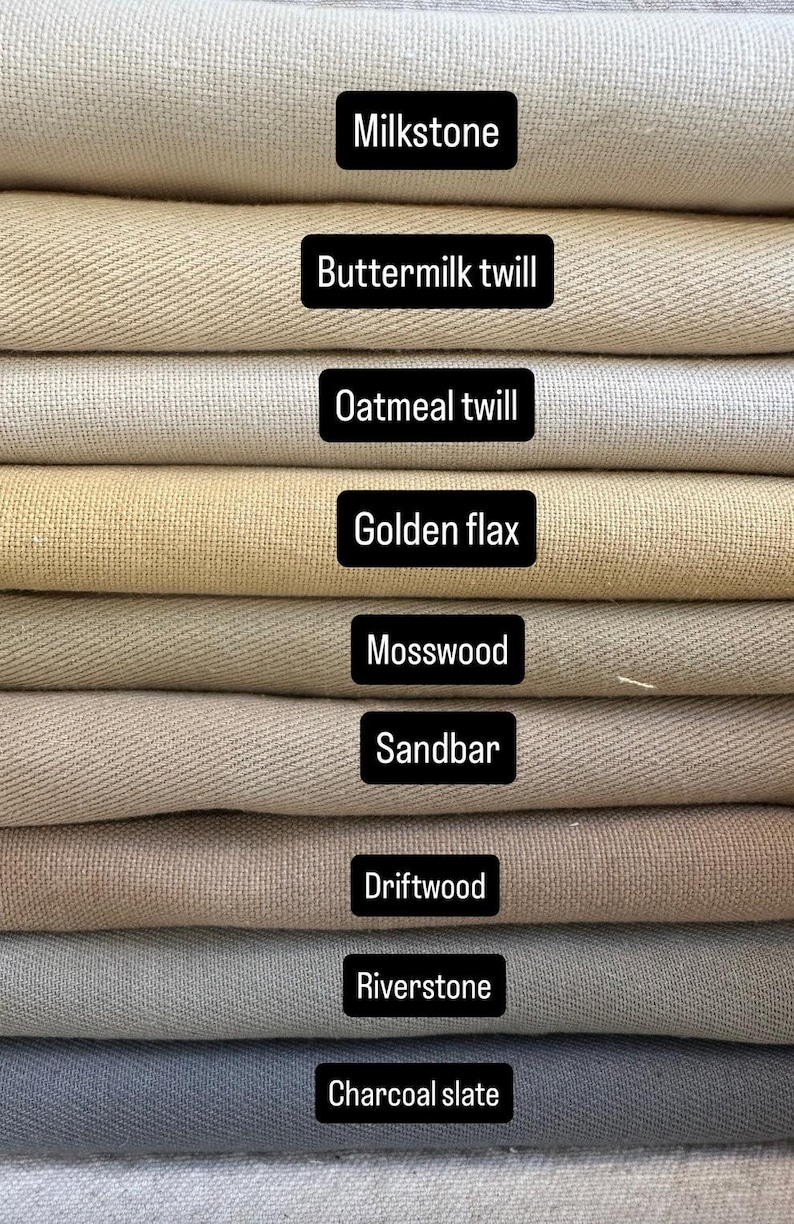 Heavyweight Cotton Canvas Fabric by the Half Yard Durable Utility Cloth ...
