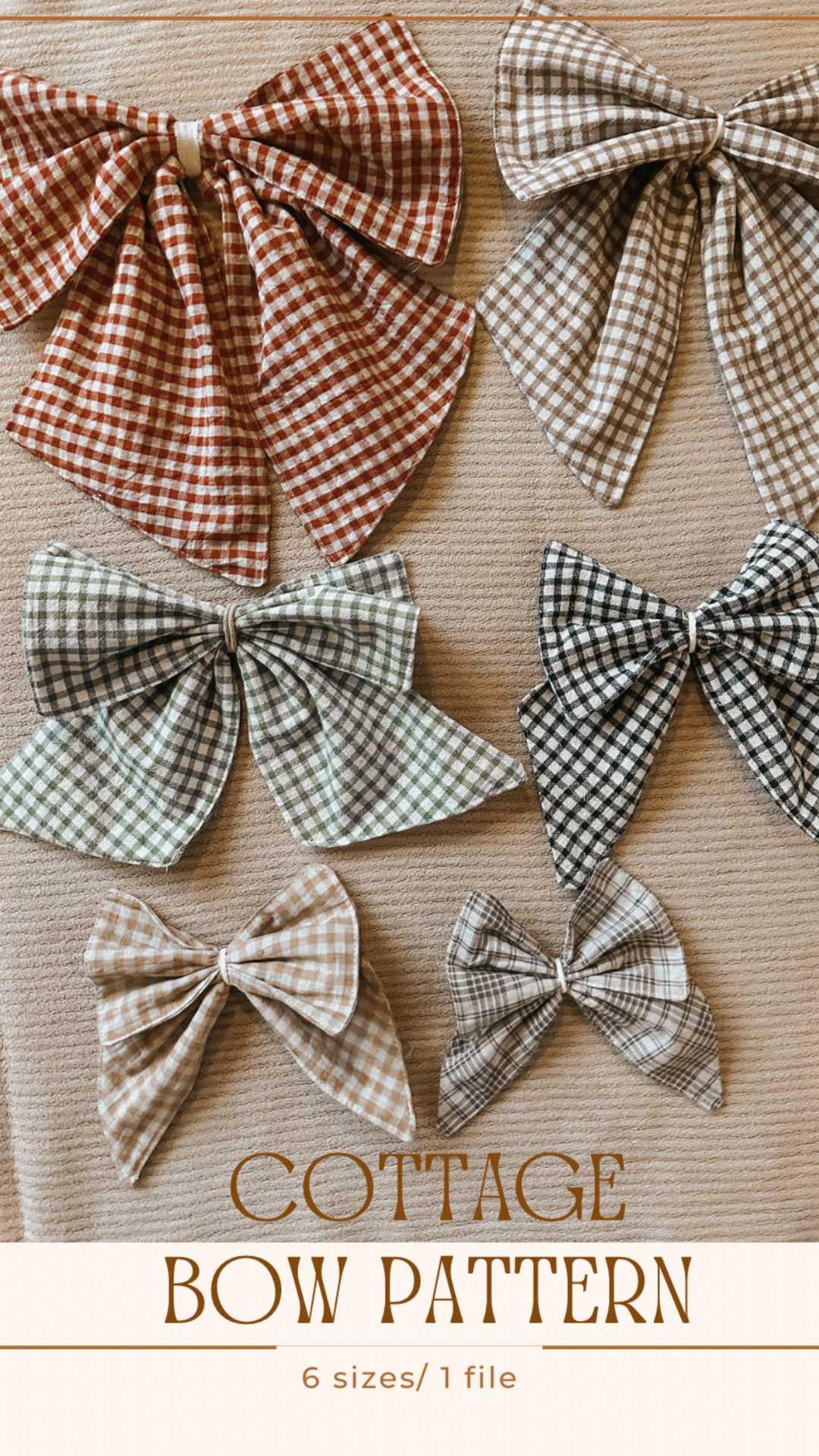 Cottage Bow Sewing Pattern for Home Decor - Etsy
