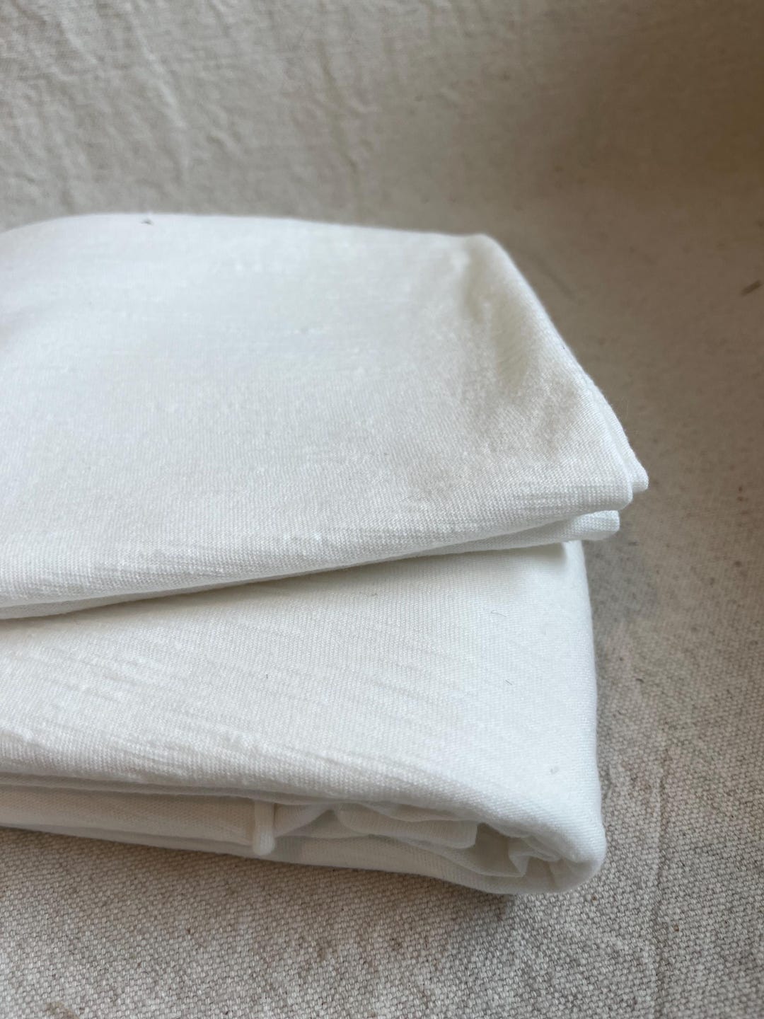 Slub Jersey Knit Fabric 100% Cotton in White Textured Lightweight Knit ...