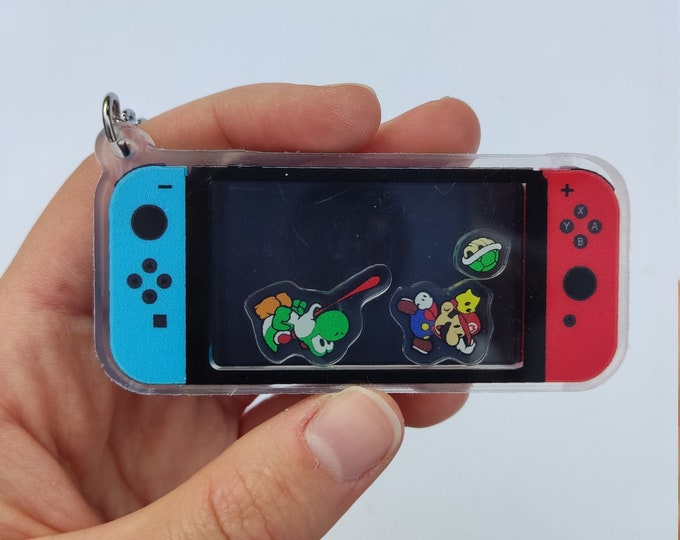 Nintendo Switch Recycled Acrylic Shaker Keychain Keyring With - Etsy