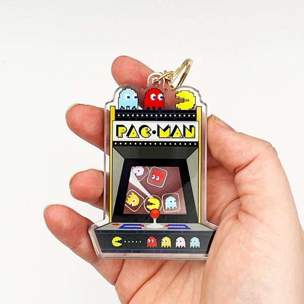 Pacman Keychain - Etsy
