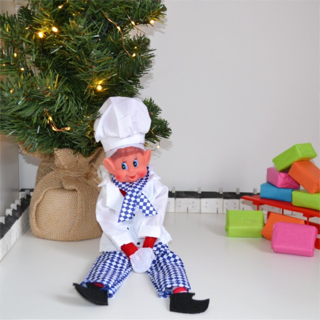 Elf Chef's Outfit, Elf Chef's Costume, Christmas Elf Doll Dress Up ...