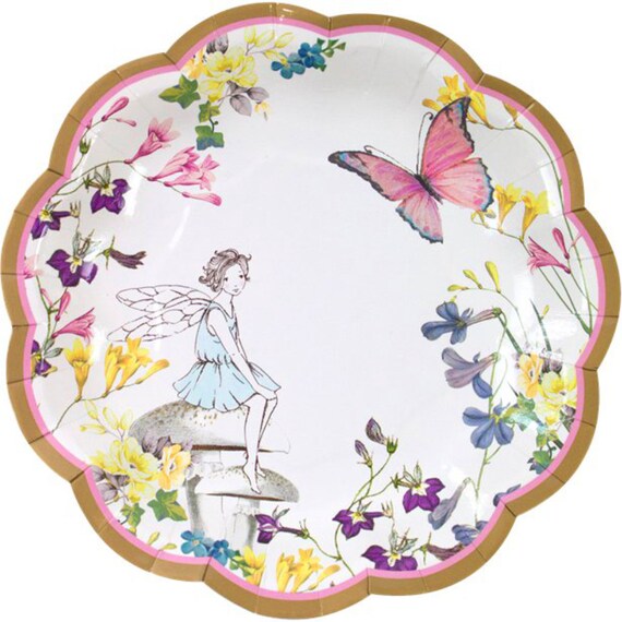 Fairy Party Baby Shower Plates Fairy Party Supplies Fairy Party