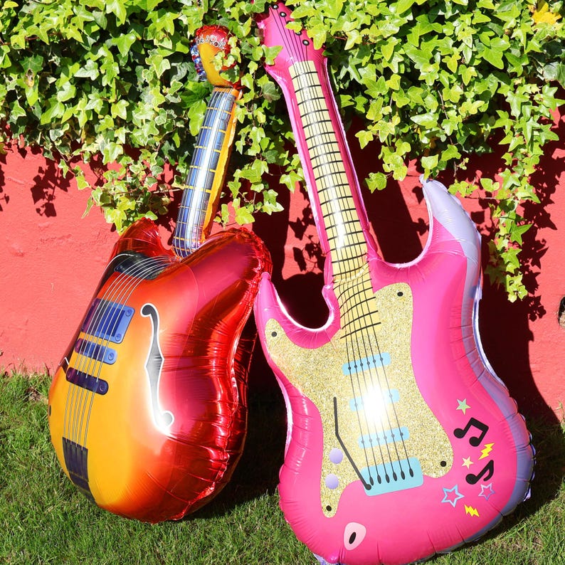 Electric Guitar Balloon, Guitar Balloon, Rock & Roll Party, Supersize ...