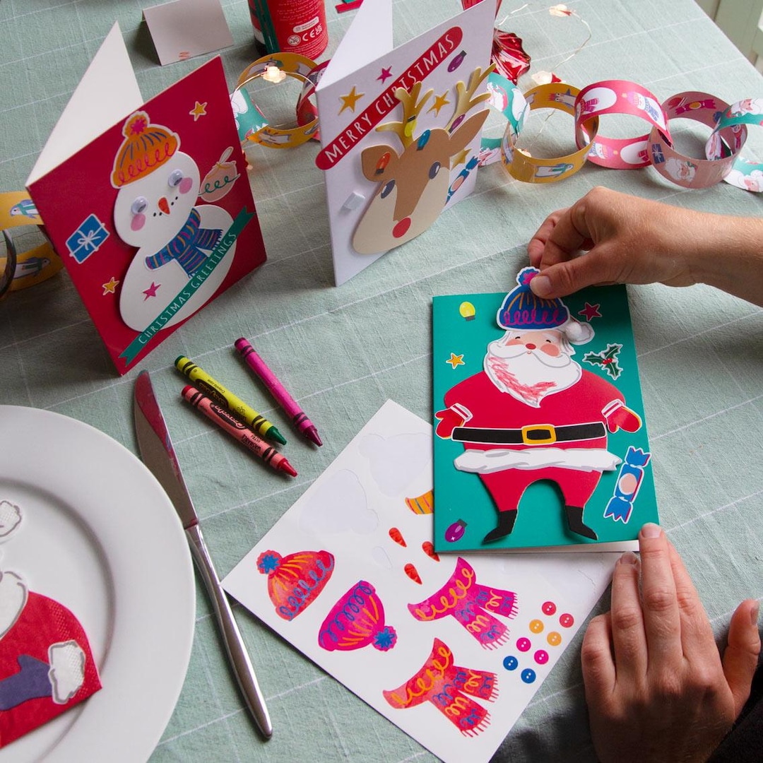 Create Your Own Christmas Card Kit, Children's Christmas Crafts ...