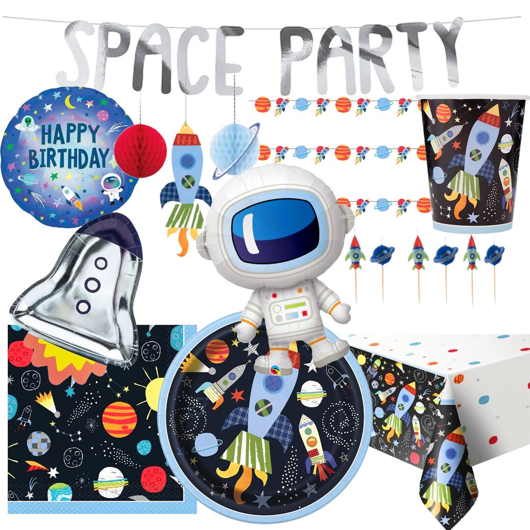 Outer Space Party Decorations, Space Theme Party, Boys Birthday Party ...