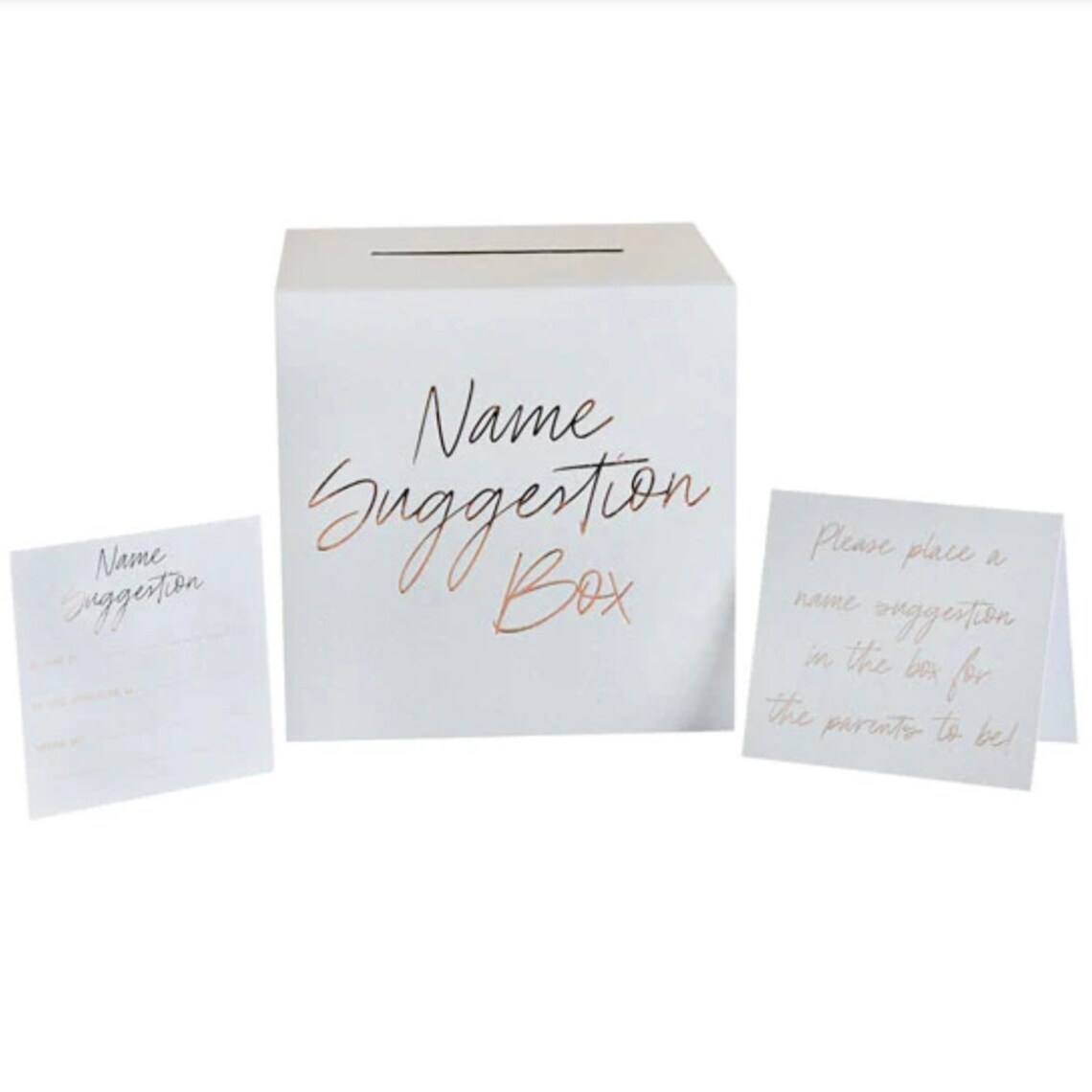Baby Name Suggestion Box - Baby Shower Games - Baby Shower Keepsake ...