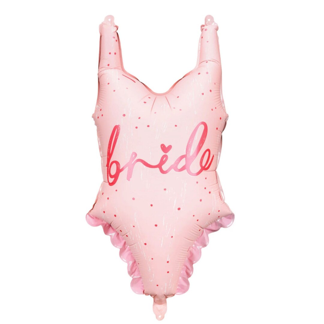 Pink Bride Swimsuit Balloon, Bride Balloon, Hen Party Balloons, Hen Do ...