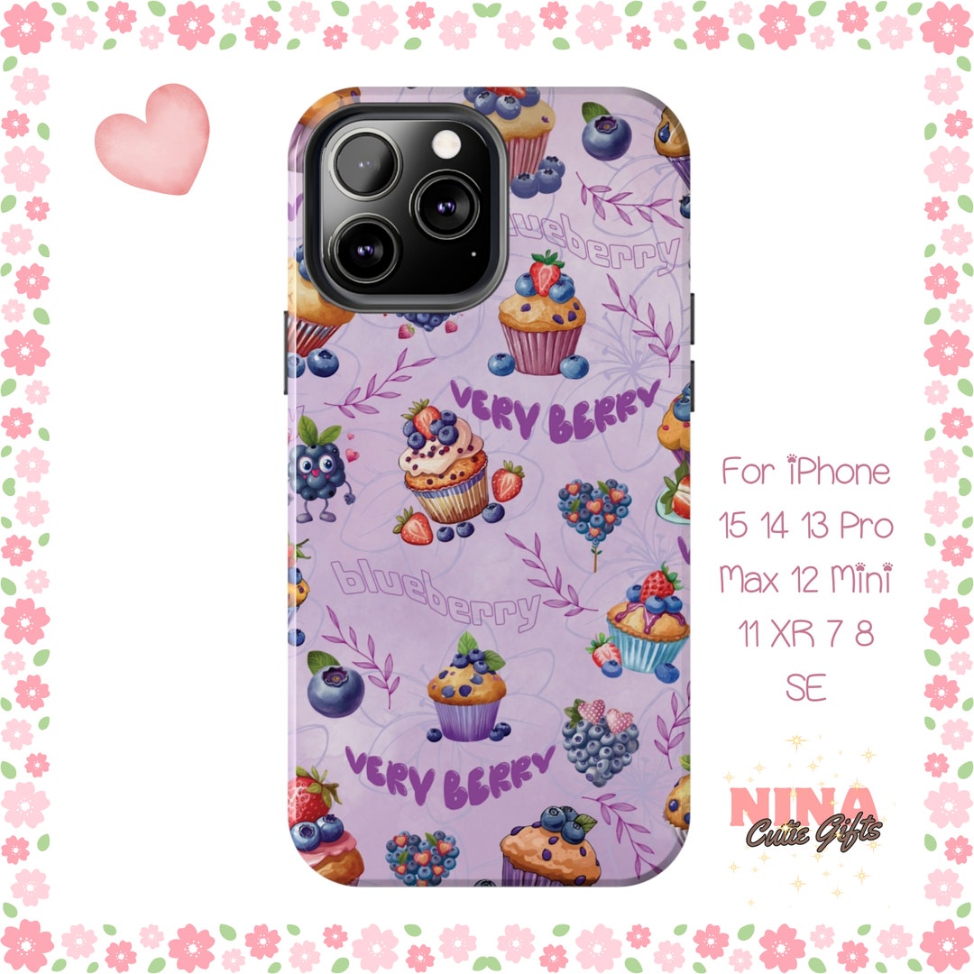 Blueberry Muffin Strawberry Phone Case Strawberry Phone Case Strawberry ...