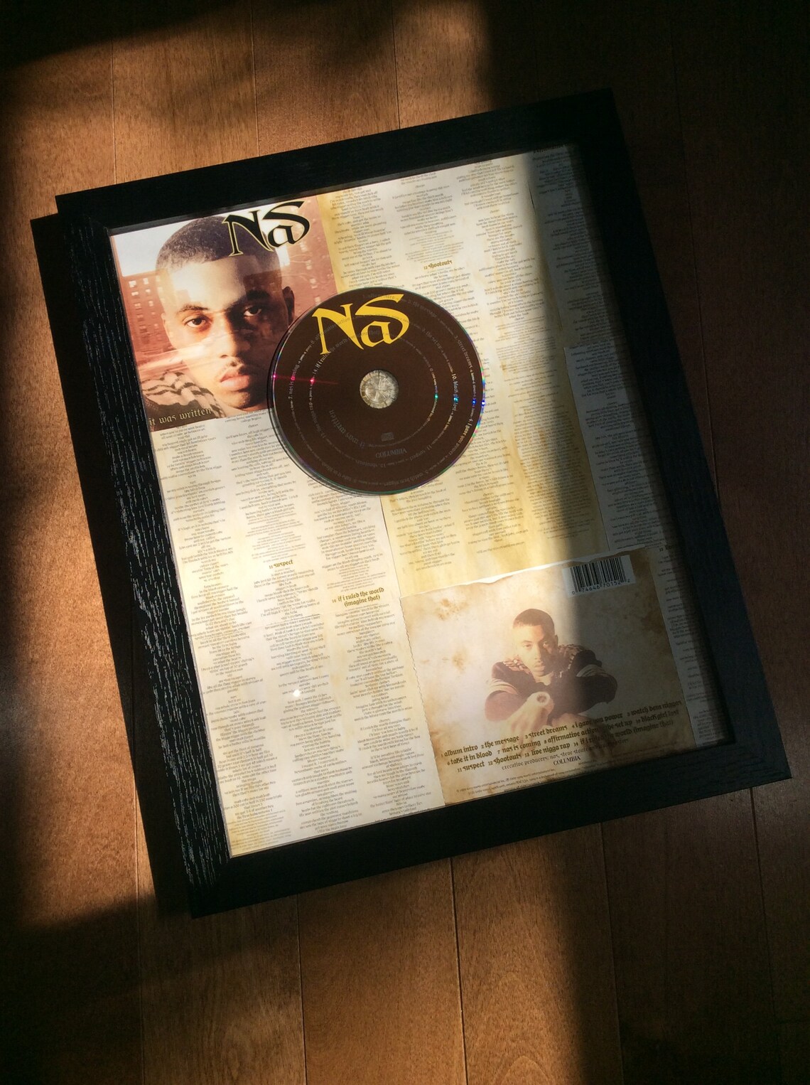 Nas It Was Written Framed Album Plaque/collage/montage Home Decor Wall ...