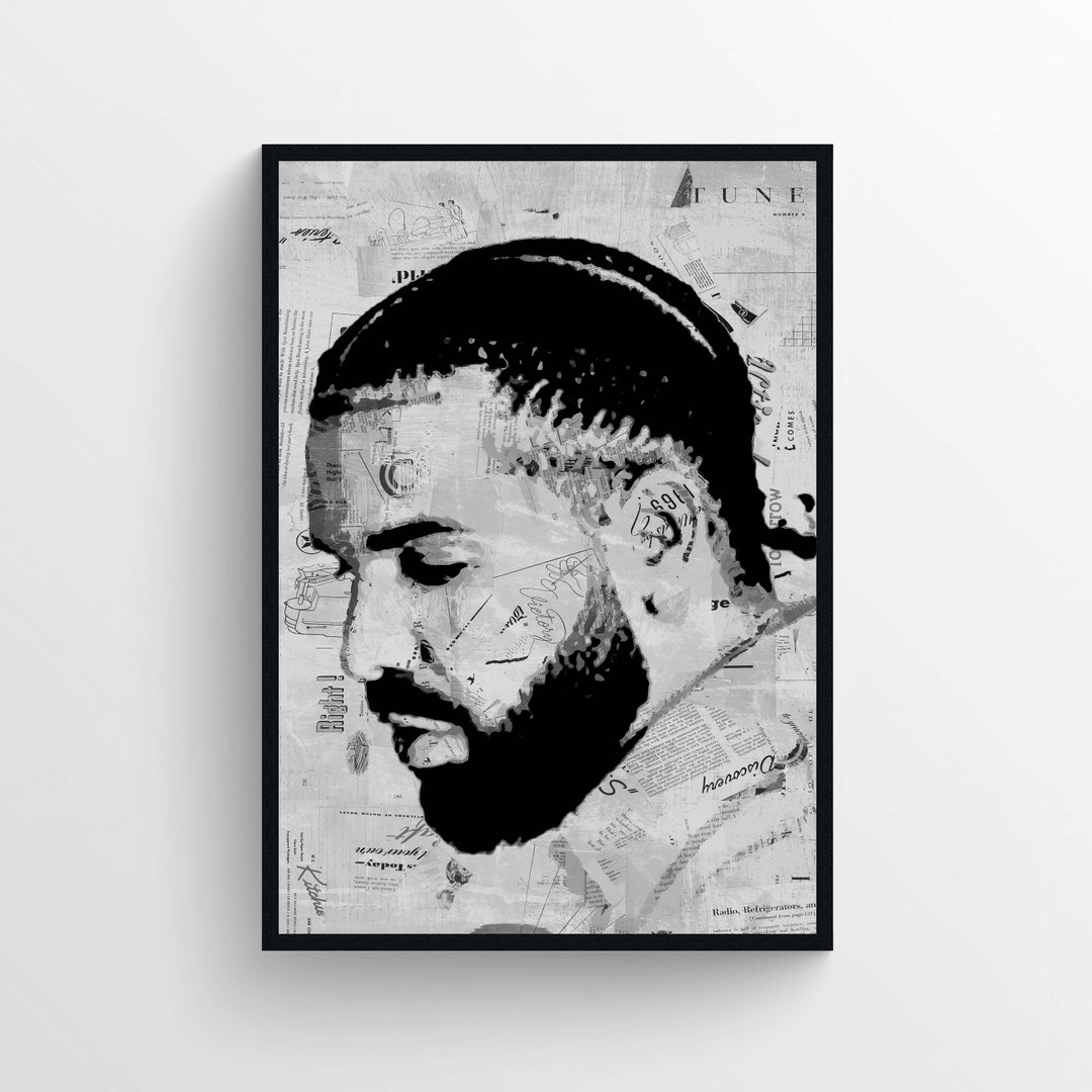 Drake Collage Poster DIGITAL DOWNLOAD Home Decorwall - Etsy