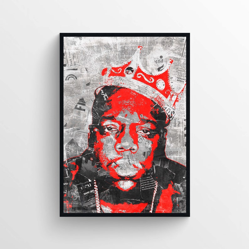 The Notorious B.i.g.biggiebiggie Smalls Collage Poster - Etsy