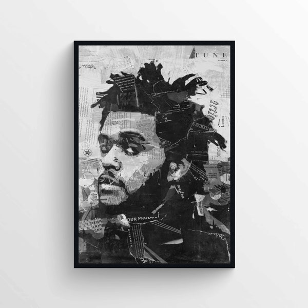 The Weeknd Wall Art - Etsy