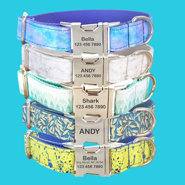 Dog Collar With Name - Etsy