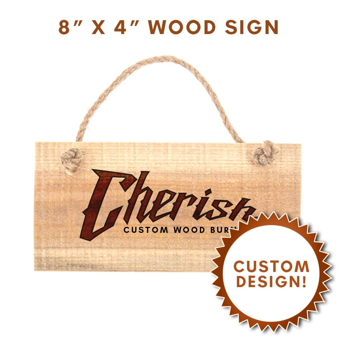Custom Wood Burned Sign - Etsy