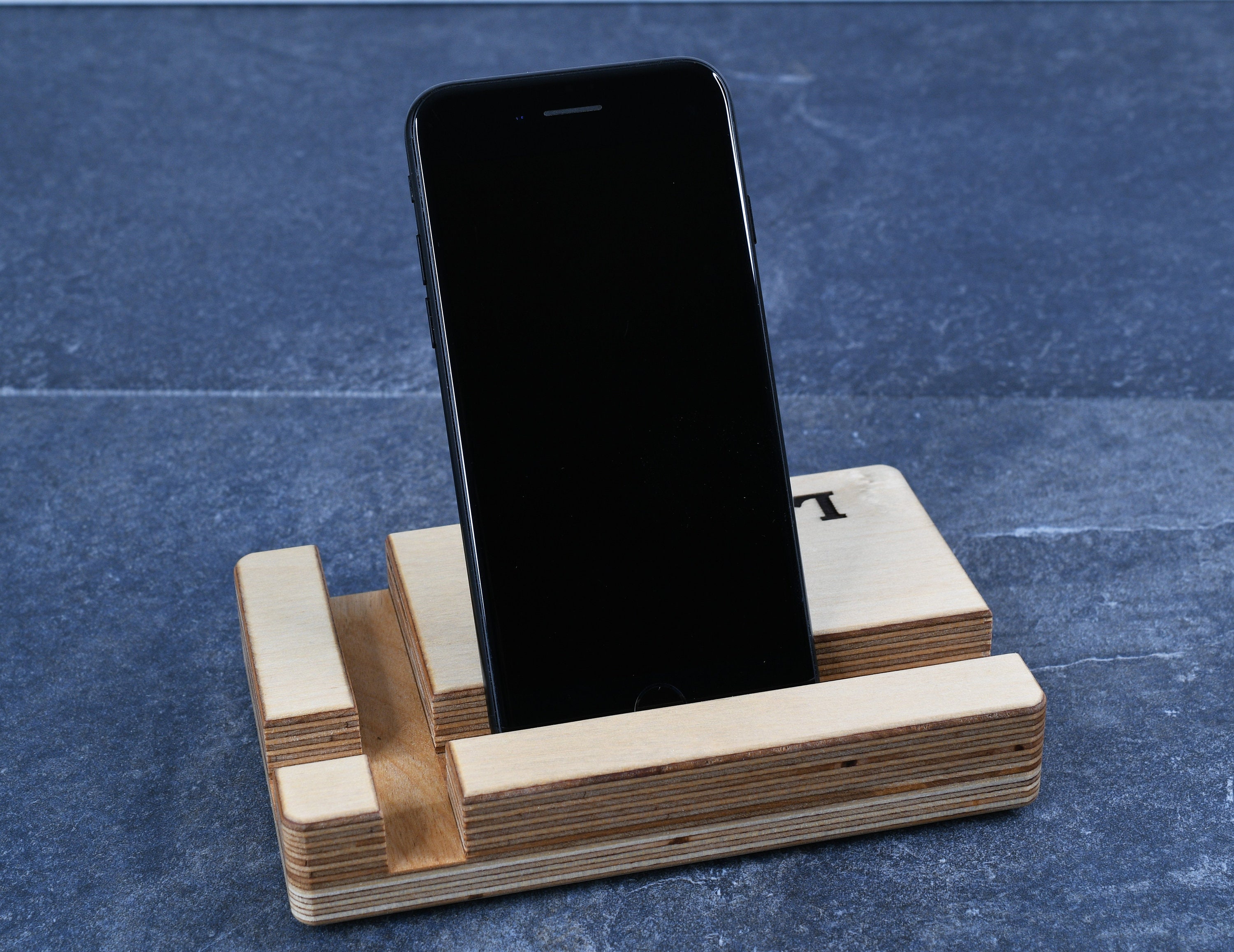 Personalized Phone Stand Handmade Birch Plywood - Etsy