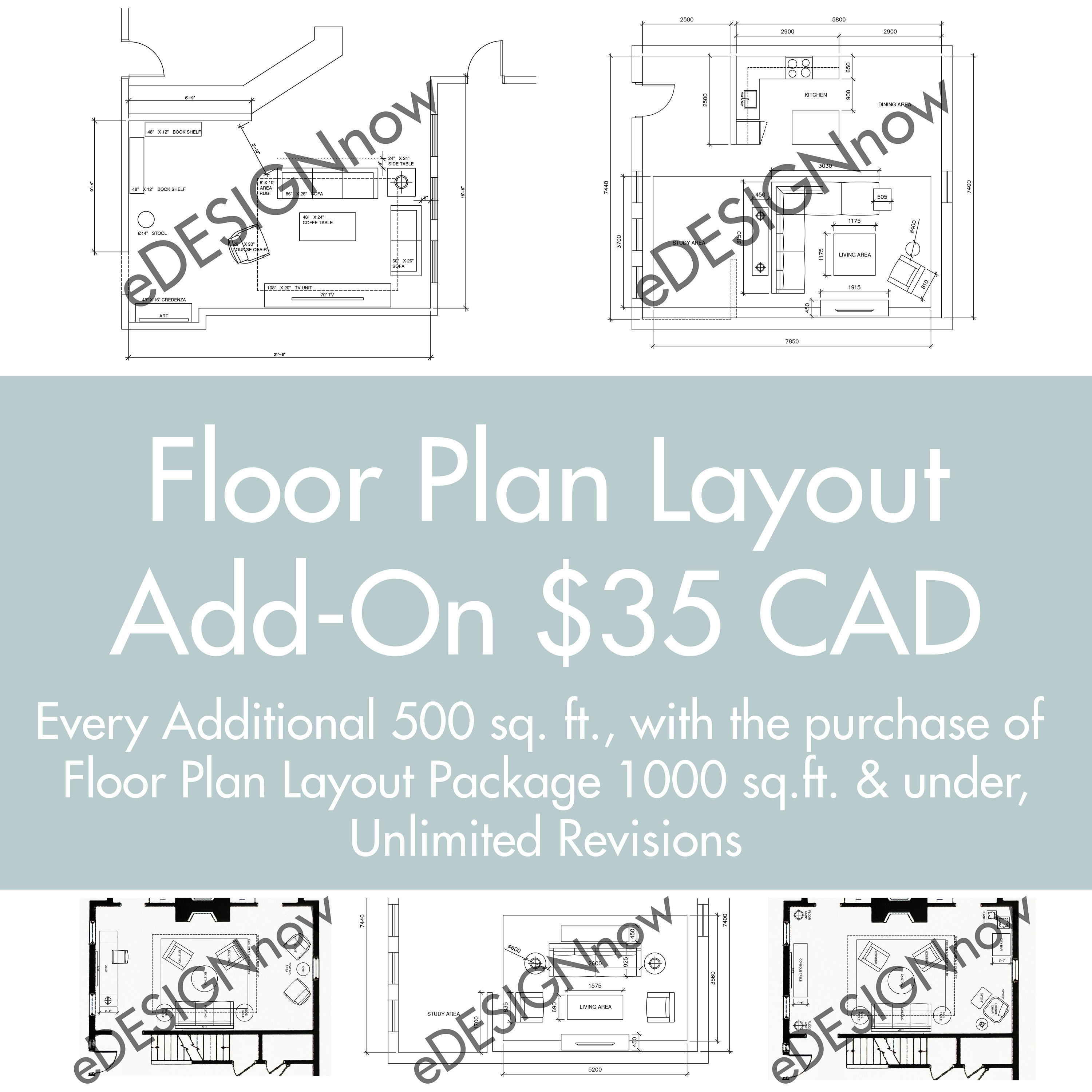 Add-on Floor Plan Layout • Space Planning • Room layout • Interior ...