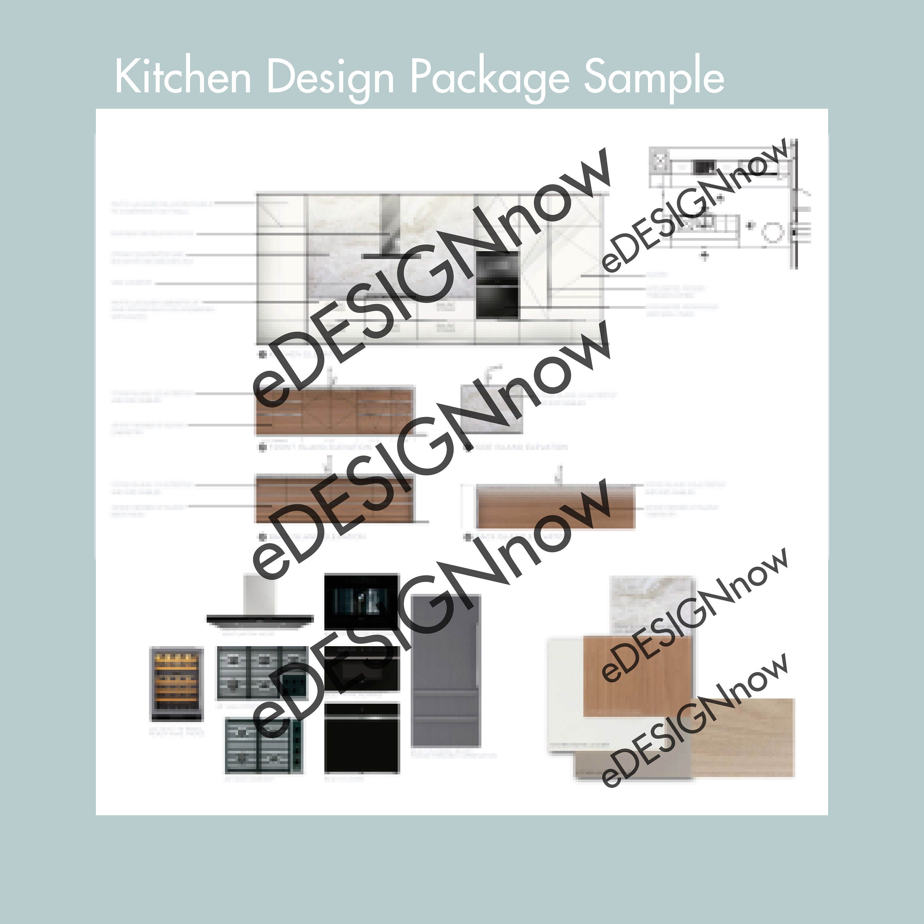 Kitchen Custom Design Package • Interior Design Service • Custom Design ...